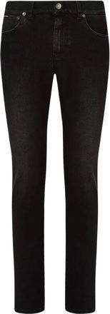 Dolce & Gabbana Homme, Jeans, Gris, Taille: 2XL Jean Slim Fit stretch gris fonc&eacute;