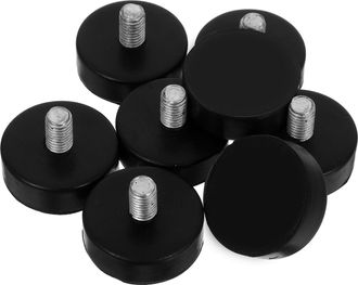 SOLUSTRE DIKACA 8 St&uuml;ck Verstellbare M10 Gewindem&ouml;belf&uuml;&szlig;e aus Gummi mit Sto&szlig;d&auml;mpfenden Antivibrationspads H&ouml;henverstellbare Nivellierf&uuml;&szlig;e f&uuml;r Tisch Stuhl und M