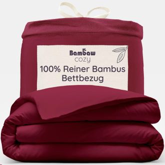 Bambaw Bambus Bettwäsche 135x200 cm, Bettbezug kühlend, 100% Bambus Deckenbezug, Bettbezug Sommer, hypoallergen, atmungsaktiv und hautfreundlich, Kuschel Bet
