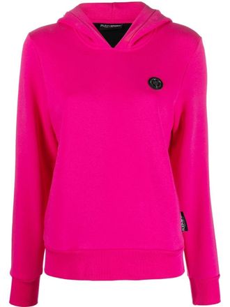Plein Sport Hoodie mit Logo-Print - Rosa