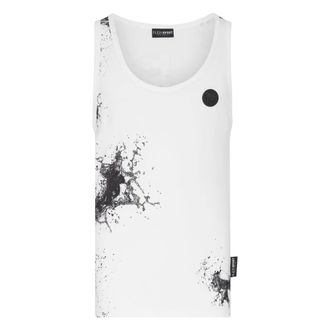 Plein Sport Homme, Tops, Blanc, Taille: 4XL Hauts sans manches