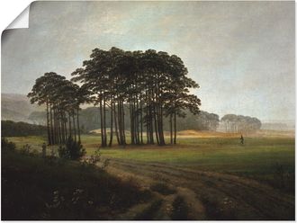 Artland Wanddeko Poster & Kunstdrucke Wandposter Natur Feld Wald B&auml;ume Der Mittag 1822 Romantik Caspar David Friedrich B4DB