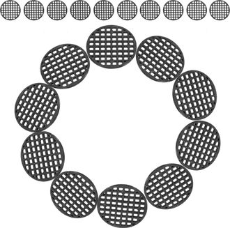 Yarnow 100 St&uuml;ck Rundes Drainage Netzpolster aus Kunststoff 25cm Blumentopf Zubeh&ouml;r f&uuml;r Bonsai und Pflanzgef&auml;&szlig;e Atmungsaktive Blumentopf Unterlage gegen Bode