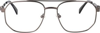 Alexander McQueen Am0459O Pilotenrahmen - - Accessories - Herren - Grau - 57 MM