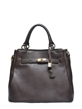 Anna Luchini Kastanienbraun Rindsledertasche