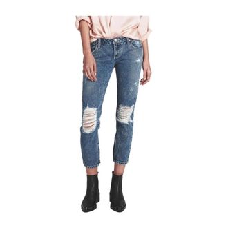 One Teaspoon Femme, Jeans, Bleu, Taille: W30 Jean en Coton avec D&eacute;chirures aux Genoux