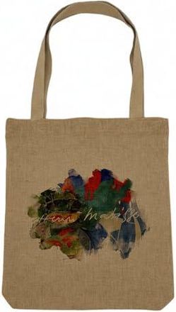 Fabulous Sac Shopping Tote Bag Aspect Lin - Matisse Signature Peinture C&eacute;l&egrave;bre Peintre Artiste Impressionisme Modernisme - Sac de Courses Toile Epaisse 360g Be