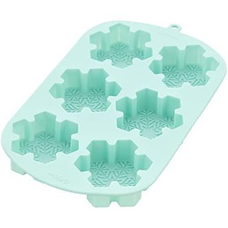 Wilton Weihnachten Thema Silikonform Schneeflocke, Schneeflocke Kuchenform DIY Backform Weihnachten für süßen Kuchen Muffins Cupcakes - 33,2 x 21,6 x 2 cm