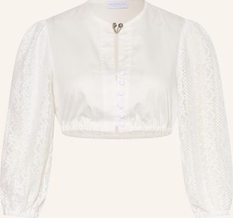 Anno Domini Anno Domini Dirndlbluse Caro Mit 3/4-Arm weiss