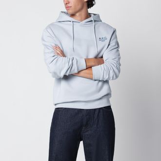 A.P.C. Blue cotton hoodie