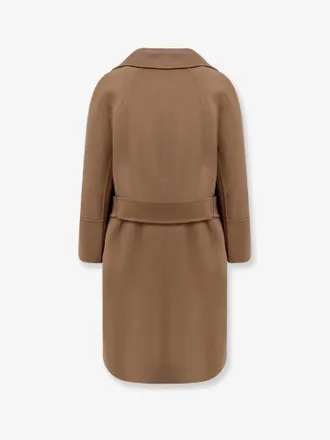 Max Mara Womens Coat Arona Virgin Wool Beige