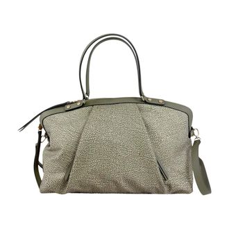 Borbonese Femme, Sacs, Vert, Taille: ONE Size Frame Borsa Bauletto M