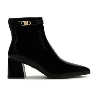 Kazar Schwarze lackierte Stiefel auf einem Pfosten - - Shoes - Damen - Schwarzk - 35 EU