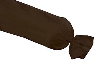 Nuit de France Flam Kissenh&uuml;lle Nackenrolle 57 F&auml;den Finish Lenkrad und Deckung Baumwolle braun, braun, 160