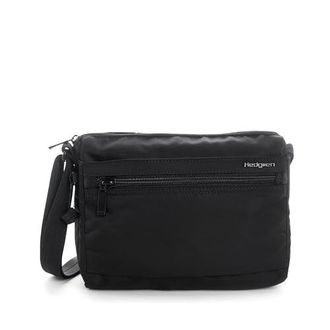 Hedgren EYE Sac à bandoulière pour femme avec protection RFID - Petit sac à bandoulière imperméable avec poches zippées et sangle réglable - 22 cm - Noir