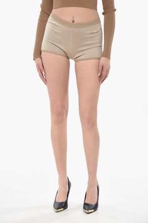 Fendi Jacquard-Strick-Shorts mit Monogramm-Motiv Fendi