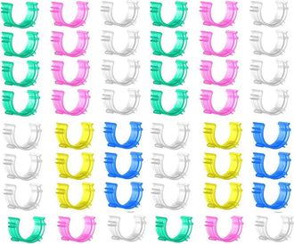 BESTONZON JOINPAYA 100 St&uuml;ck Kleine N&auml;hspulenclips aus Strapazierf&auml;higem Kunststoff Farbige Spulenhalterklemmen f&uuml;r N&auml;hmaschinen Elastisch und Bruchfest Passend