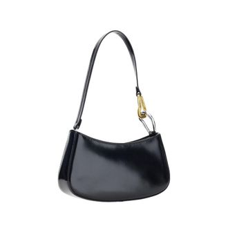 Staud Womens Black Calf Leather Bos Taurus Shoulder Bag