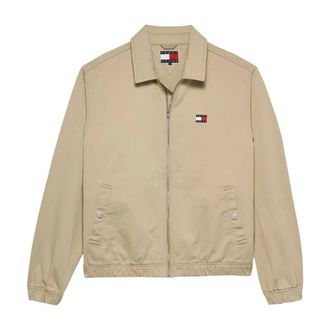 Tommy Jeans Essentials Flag Jacket - Homme - Vestes - Beige - Taille: M