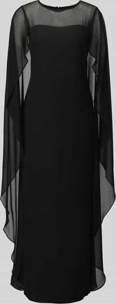 Lauren Ralph Lauren Flie&szlig;endes Abendkleid mit Cape-Detail