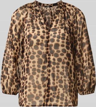 Zero Regular Fit Bluse mit Serafino-Ausschnitt