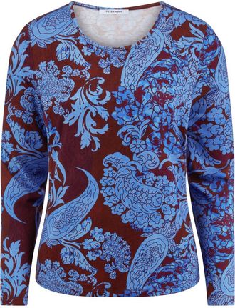 Peter Hahn Rundhals-Shirt Peter Hahn braun