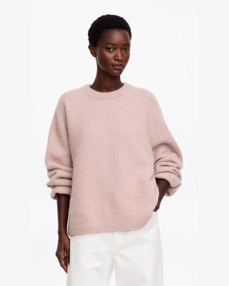 Arket Pullover Aus Alpakawolle Und Wolle -Rosa
