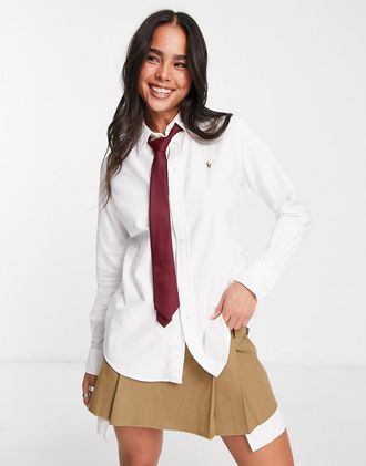 Polo Ralph Lauren Chemise Oxford &agrave; manches longues - Blanc