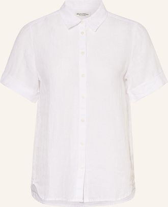 Marc O'Polo Marc Opolo Hemdbluse Aus Leinen weiss