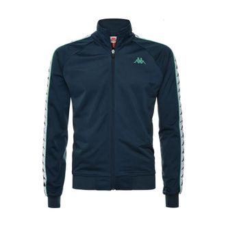 Kappa Blaue Slim Fit Sweatshirt mit durchgehendem Rei&szlig;verschluss - - Sweatshirts & Hoodies - Herren - Blau - M