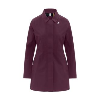 K-Way Single-Breasted Manteaux - Femme - Manteaux - Violet - Taille: 36 FR