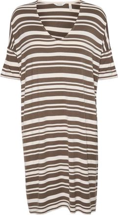 Part Two Part Two Damen Gerickapw Loose Fit Just Above Knee Lässiges Kleid, Canteen Stripe, X-Large