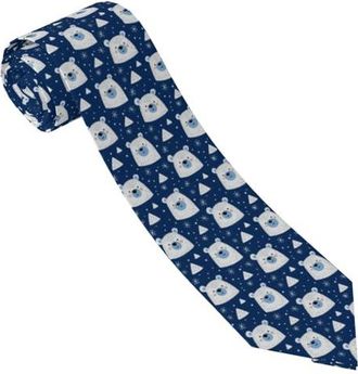 Generic Cravate Homme Imprim&eacute; Mignon DOurs Flocon De Neige Fine Necktie Tendance Cravate Pour Homme Pour F&ecirc;te &Eacute;v&eacute;nements Travail