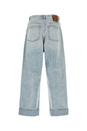 Valentino Garavani Mens Denim Jeans Denimblulavchiaro Exterior: Cotton