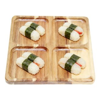 Generico Tablett mit Unterteilungen, quadratisch, aus Holz, Vintage-Stil, zum Servieren von Obst und Gem&uuml;se auf Partys, f&uuml;r Desserts, Obst, Snacks, Restaurant,