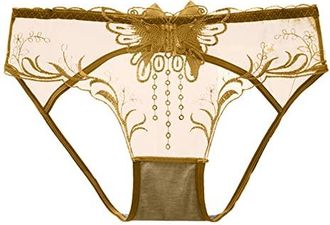 Generic Culotte Coton pour Femme, Dentelle Respirante Sexy en Dentelles évider et soulever Les Fesses Pure Brief (B, One Size)