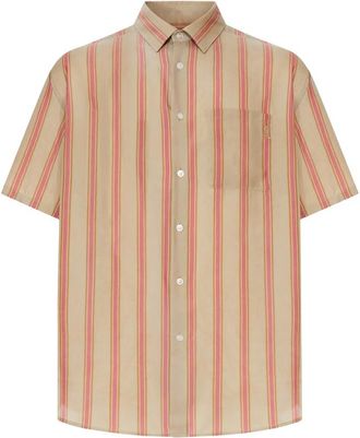 Saint Laurent Striped-pattern Short-sleeve Shirt