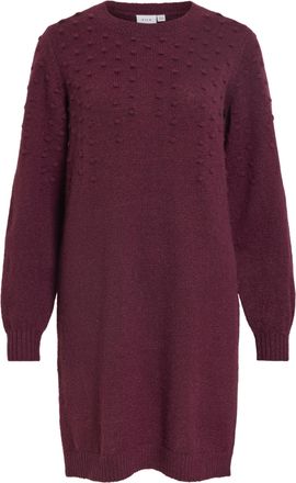 Vila Vituli O-Neck L/S Dot Knit Dress-Noos