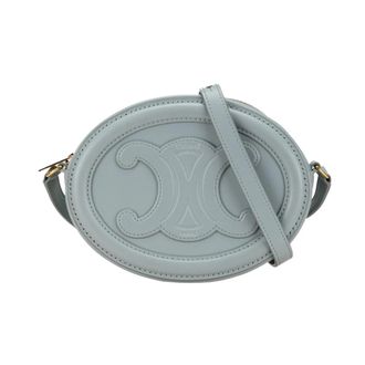 Celine Pre-owned Cuir Triomphe Oval Crossbody - - Pre-owned - Damen - Blau - ONE SIZE