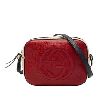 Gucci Sac bandouli&egrave;re en cuir Pre-owned - Femme - Pre-owned - Rouge - Taille: ONE Size