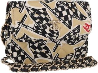 Chanel Sac bandouli&egrave;re vintage doccasion - Femme - Pre-owned - Beige - Taille: ONE Size