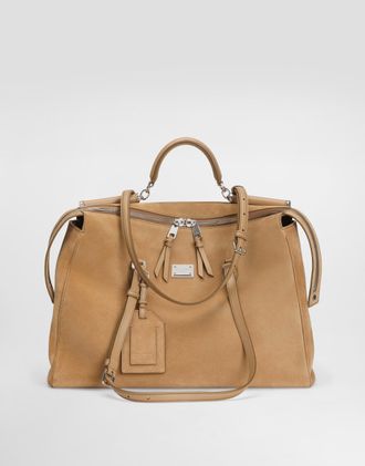 Dolce & Gabbana Handtasche Vittoria Aus Spaltleder - Mann Shopper Mehrfarbig Onesize