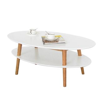M&oslash;rteens home24 Couchtisch 110 x 42 x 60cm Wei&szlig;/Wei&szlig;