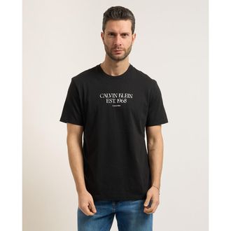 Calvin Klein Jeans T-shirt noire avec logo homme