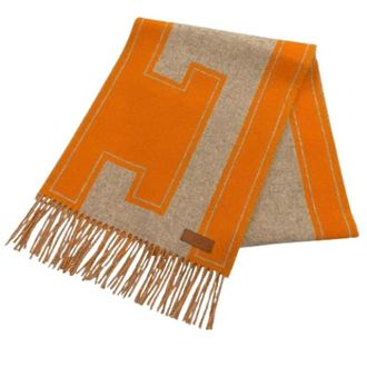 Herm&egrave;s Pre-owned Stole - Femme - Pre-owned - Orange - Taille: ONE Size