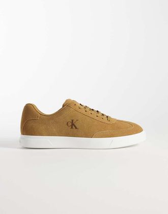 Calvin Klein Jeans - Baskets en daim avec semelle cuvette - Moutarde-Jaune