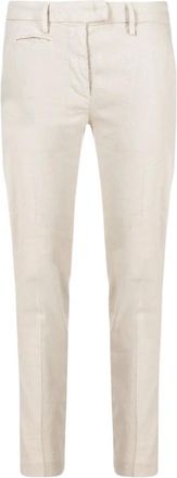 Dondup Femme, Pantalons, Beige, Taille: W30 Pantalone Slim Perfect