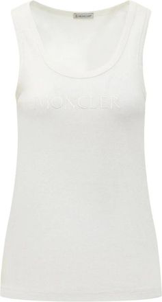 Moncler Logo Tank Top &Auml;rmellos - - Tops - Damen - Wei&szlig; - M