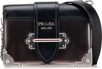 Prada sac à bandoulière Vitello Cahier (2015-2025) - Marron