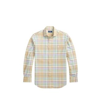 Polo Ralph Lauren Chemise &agrave; carreaux et logo brod&eacute; en coton